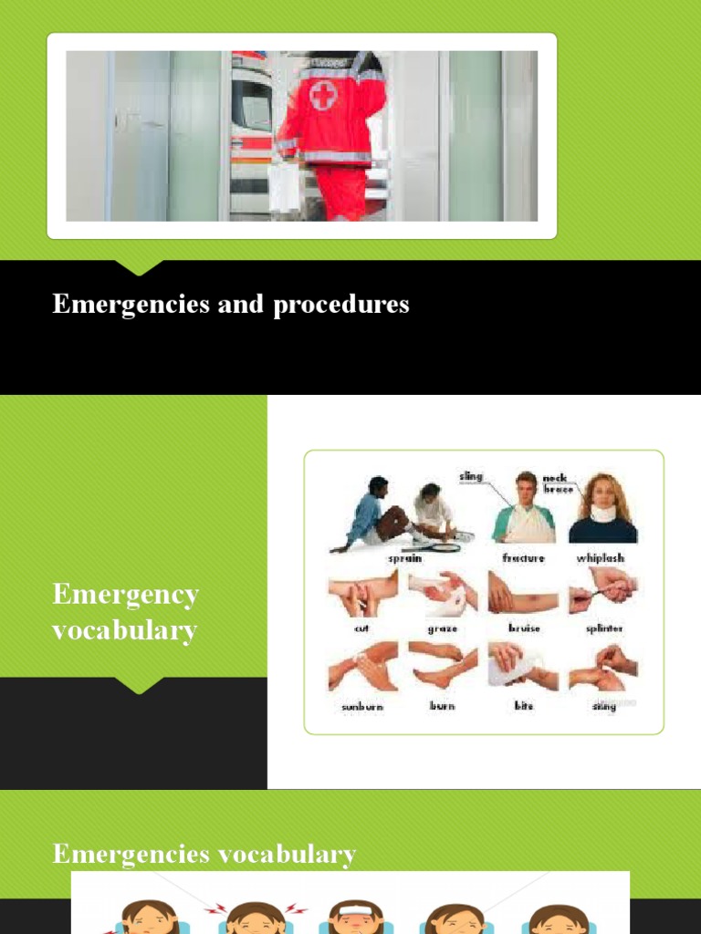 Emergency Vocabulary and Phrases Guide | PDF