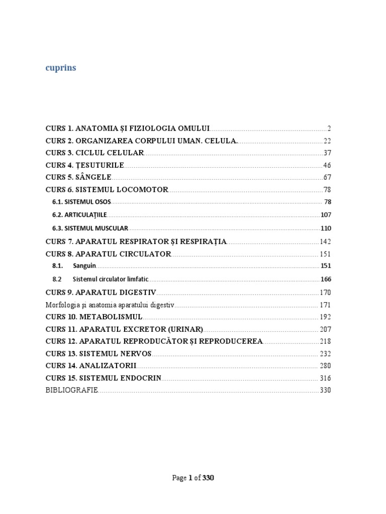 CARTE - Anatomie PDF | PDF