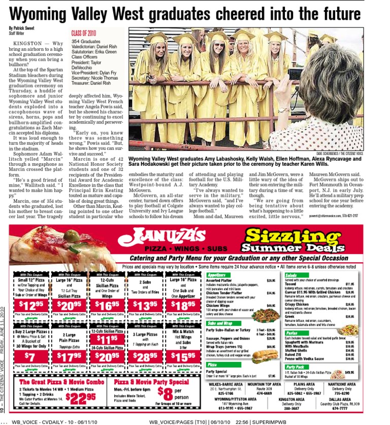 Wyoming Valley West Graduation | PDF | Academia | Educational Stages