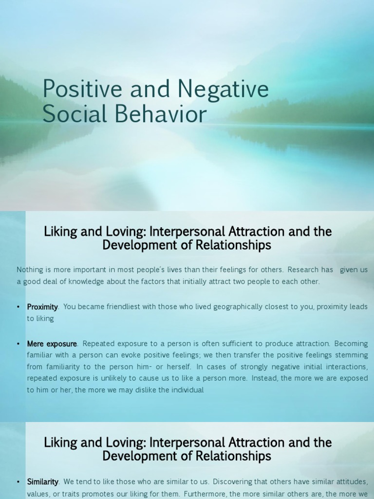 Social Behavior: Attraction and Aggression | PDF | Aggression ...