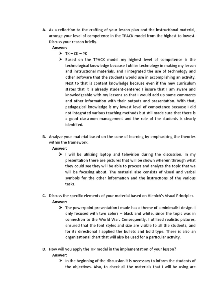 CAC | PDF | Lesson Plan | Curriculum