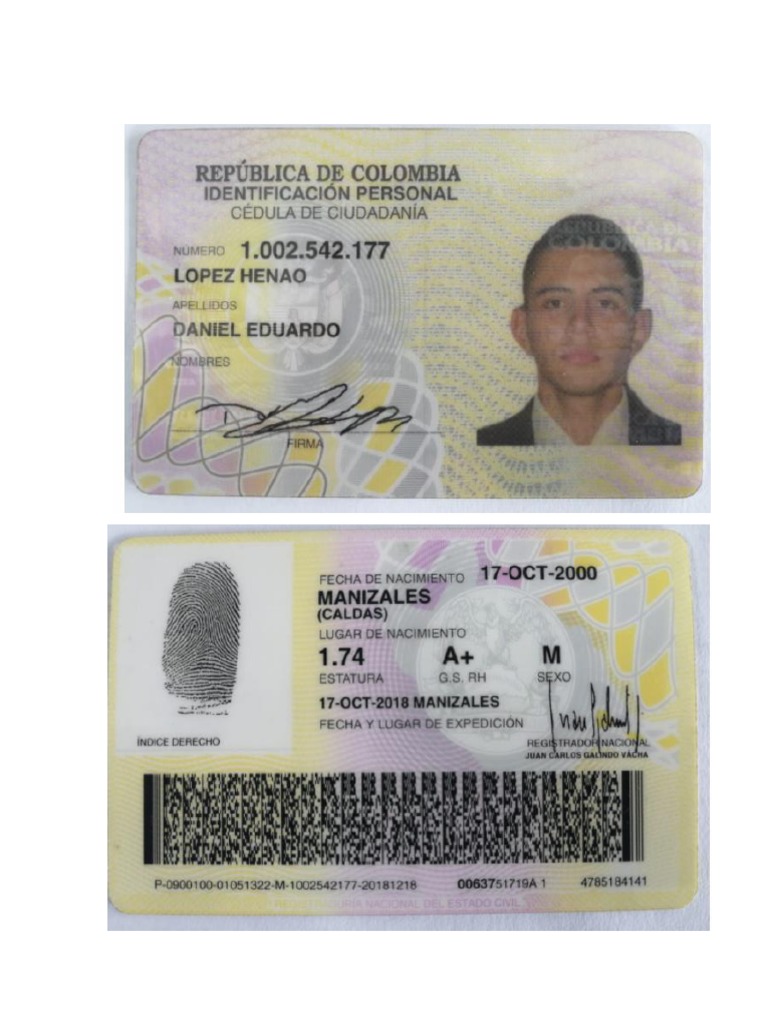 Cedula Escaneada Daniel PDF | PDF