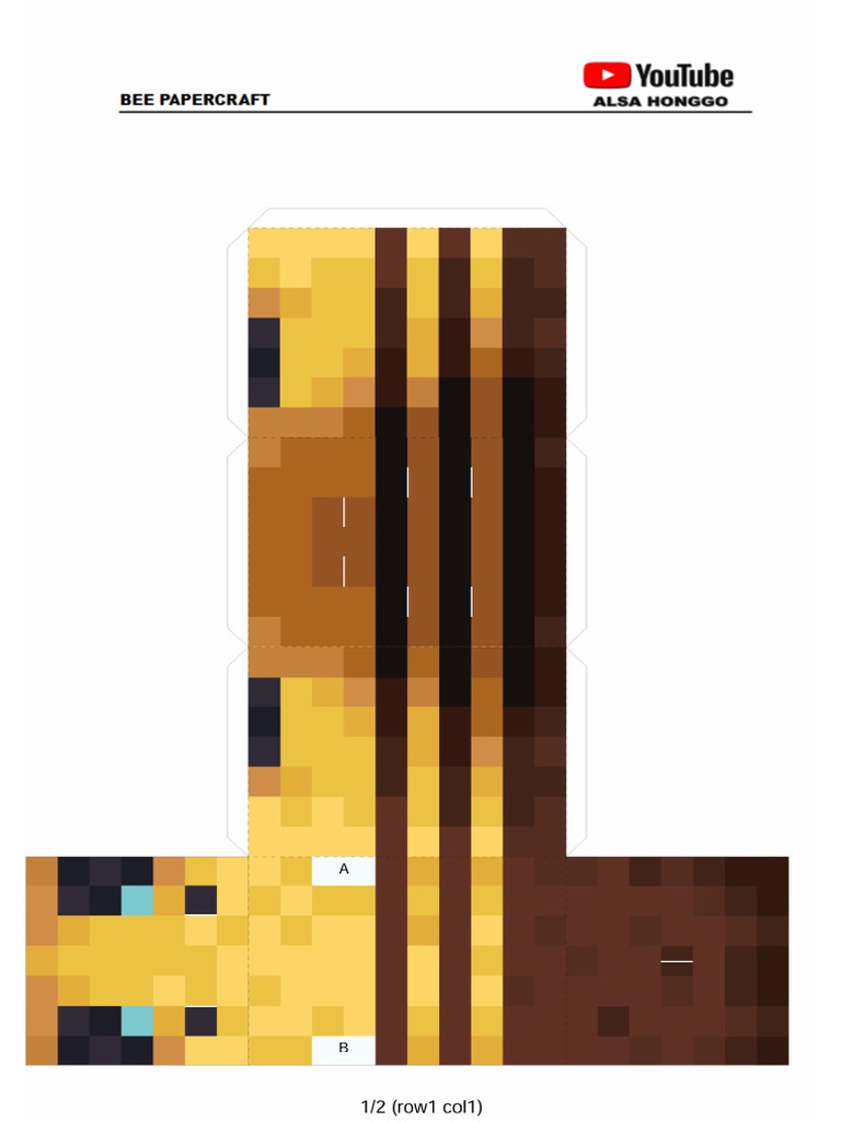 Minecraft Papercraft L For Lee