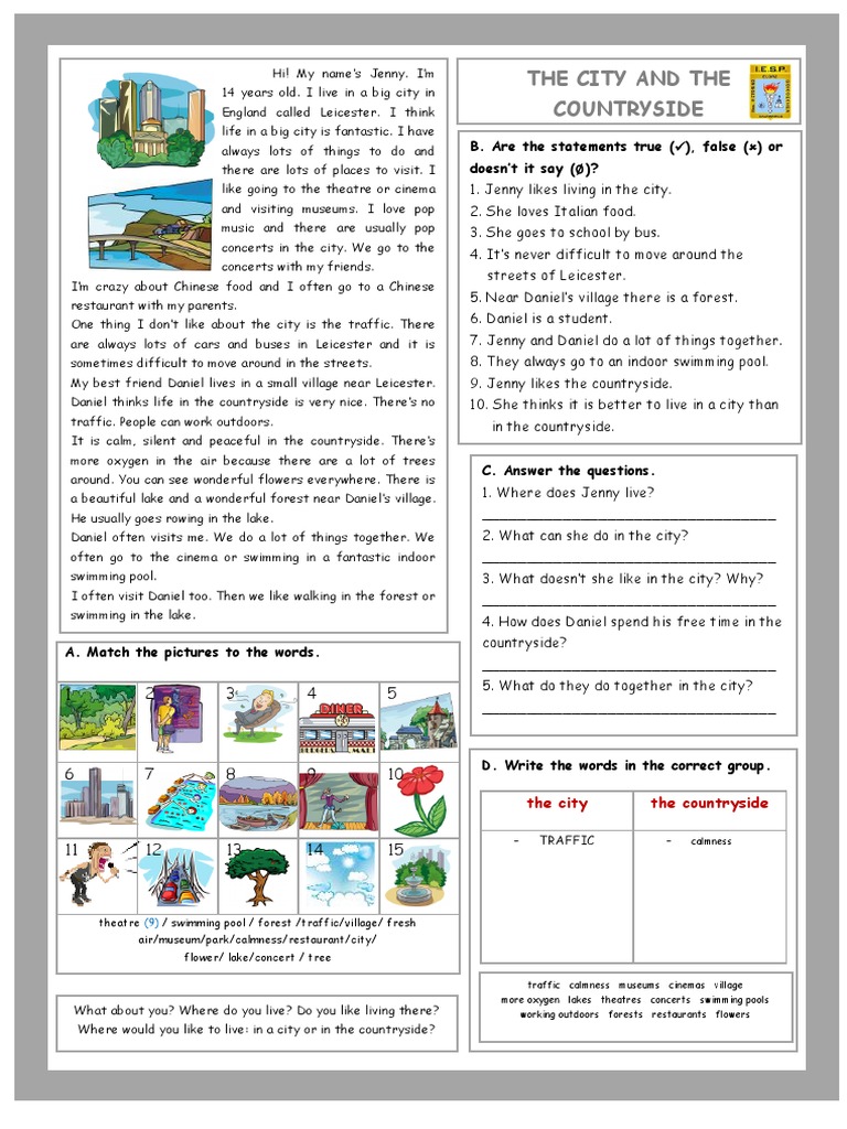 City vs. Countryside: Jenny's Perspective | PDF | Theatre ...