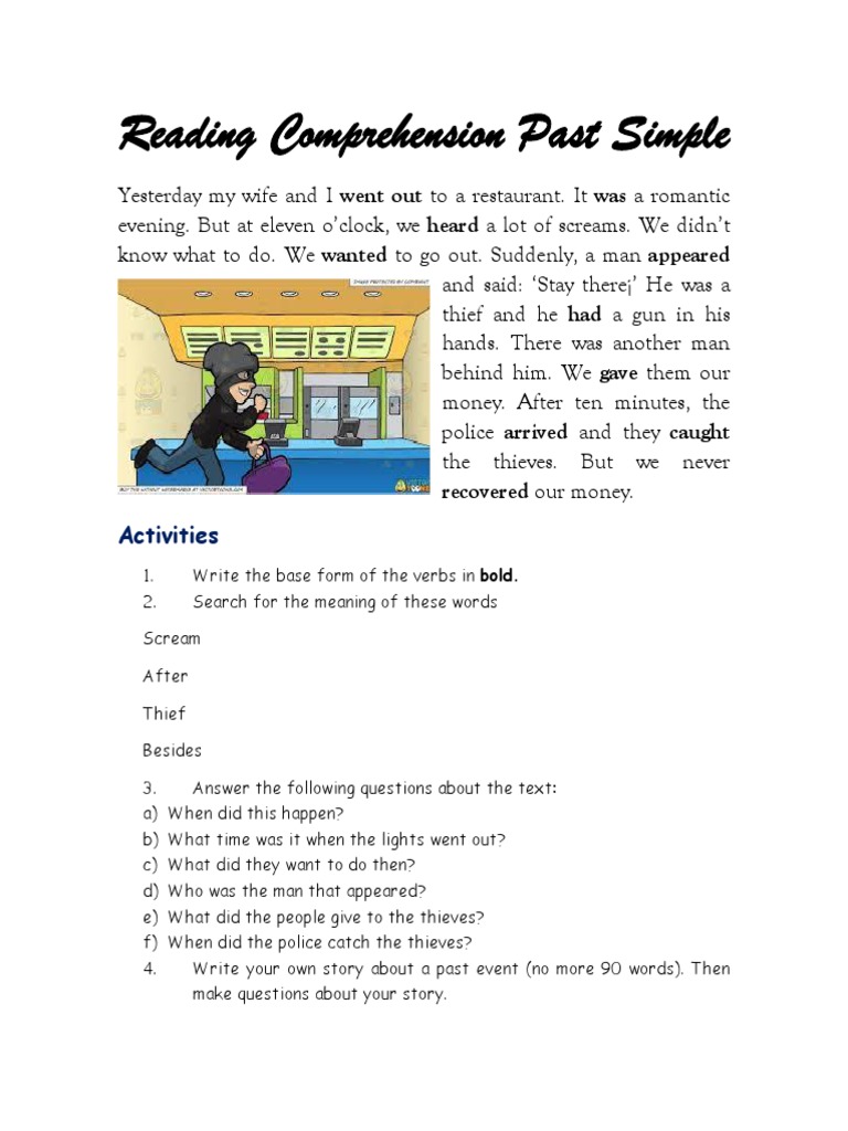 Past Simple Reading | PDF