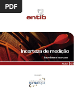 Aula3-Calculo de Incerteza | PDF | Medição | Desvio padrão