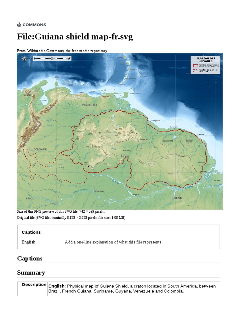 File Guiana Shield Map-Fr - SVG | PDF | Creative Commons License ...