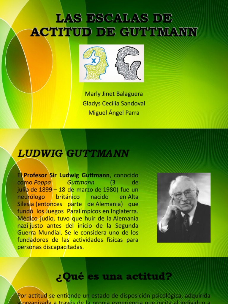 Las Escalas de Actitud de Guttman | PDF | Ciencias del comportamiento ...