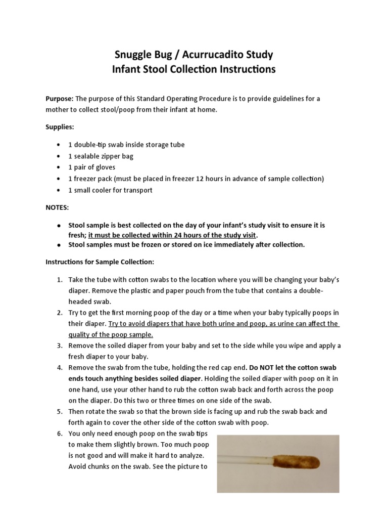 Biosample Stool Collection Protocol Infant | PDF | Nature