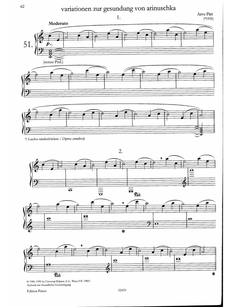 Arvo Part Score PDF | PDF