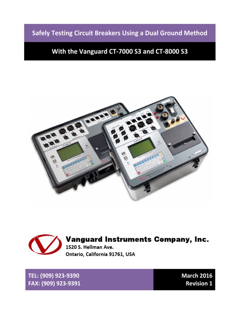 Safely Testing Circuit Breakers With The ct-7000 and ct-8000 | PDF ...