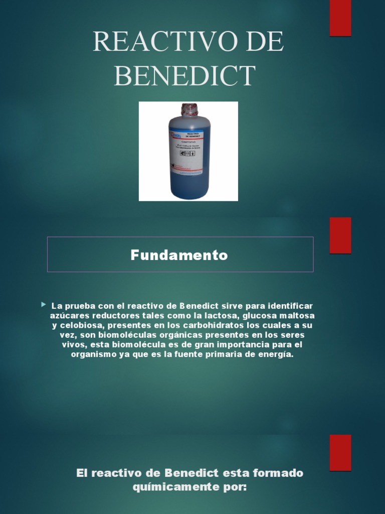 Reactivo de Benedict | PDF