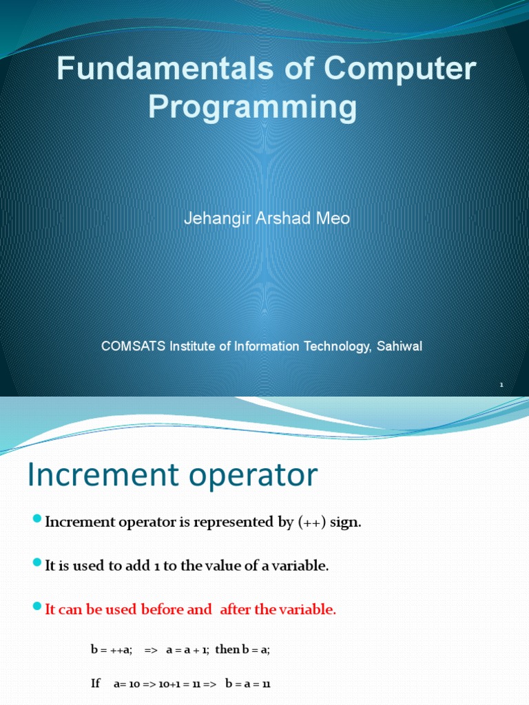 H) - Lec 7 Control Structures | PDF | Software Engineering | Computing