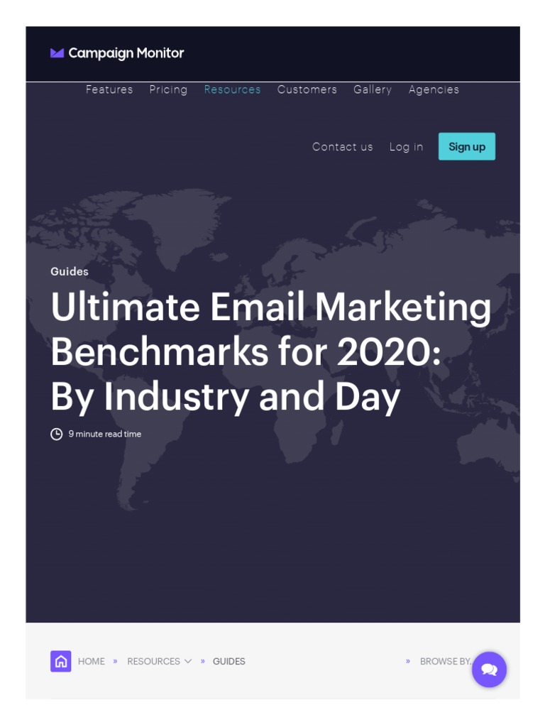 Ultimate Email Marketing Benchmarks For 2020 | PDF | Http Cookie ...