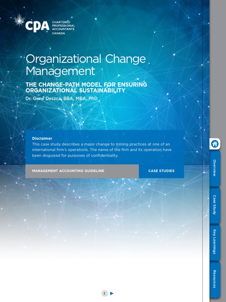 RG MAG Organizational Change Management Case Study March 2020 PDF | PDF ...