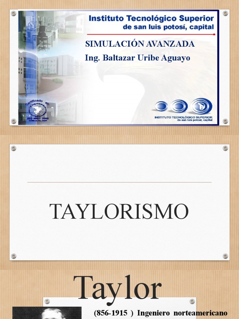 Frederick Taylor | PDF | Economias | Producción y fabricación