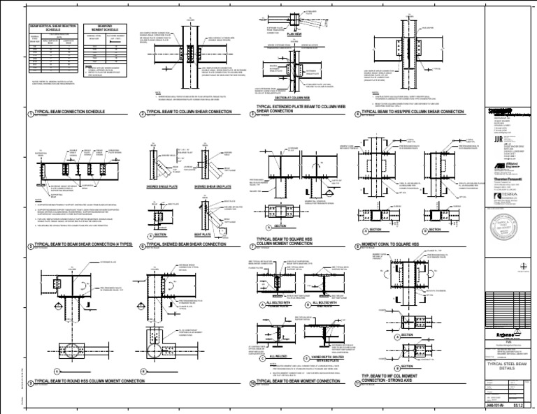 S5-1-2 - Typical Steel Beam Details | PDF | Beam (Structure) | Screw