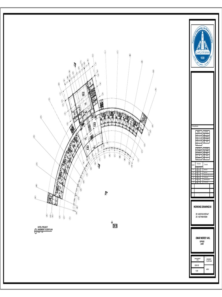 Hotel Project Basement Floor Plan: Ceiling Walls | PDF | Art Media