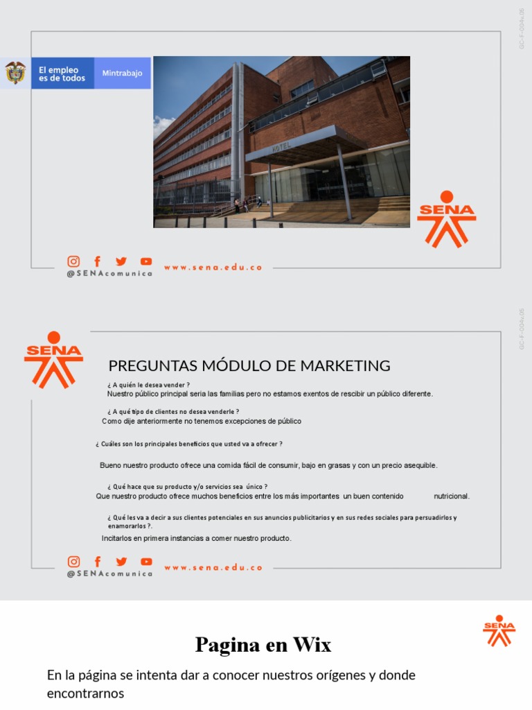 Plantilla Presentaciones Sena | PDF