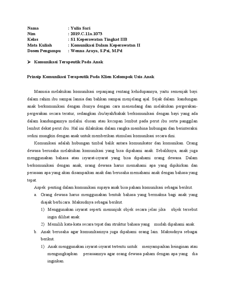 Yulia Sari Materi Pertemuan 9 Dan Soal | PDF