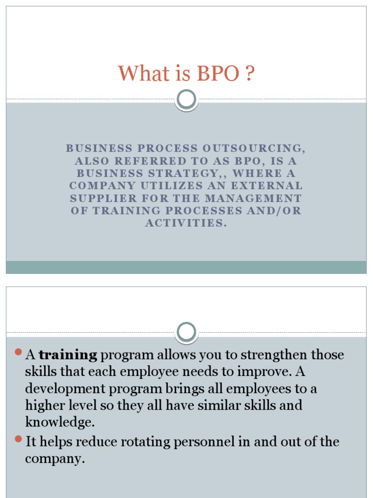 What Is BPO | PDF