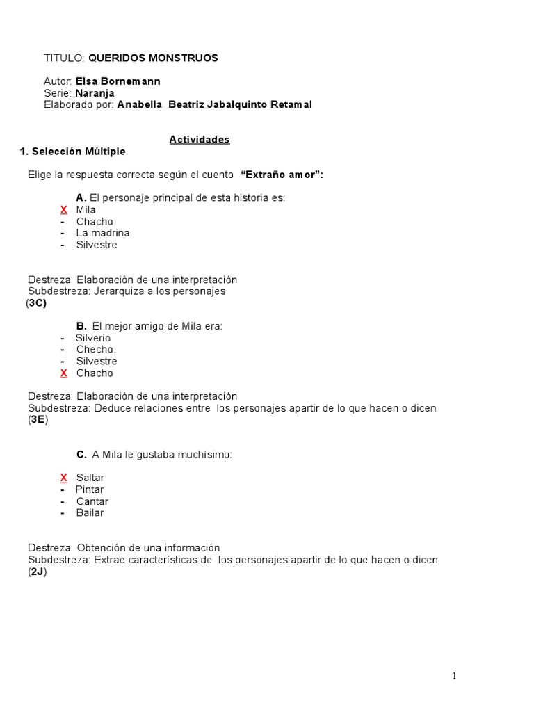 Queridos Monstruos | PDF | Cuentos | Amor