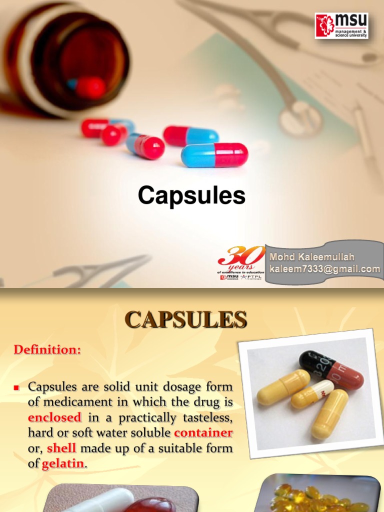 04.Ph Capsule | PDF | Tablet (Pharmacy) | Pharmaceutical Formulation