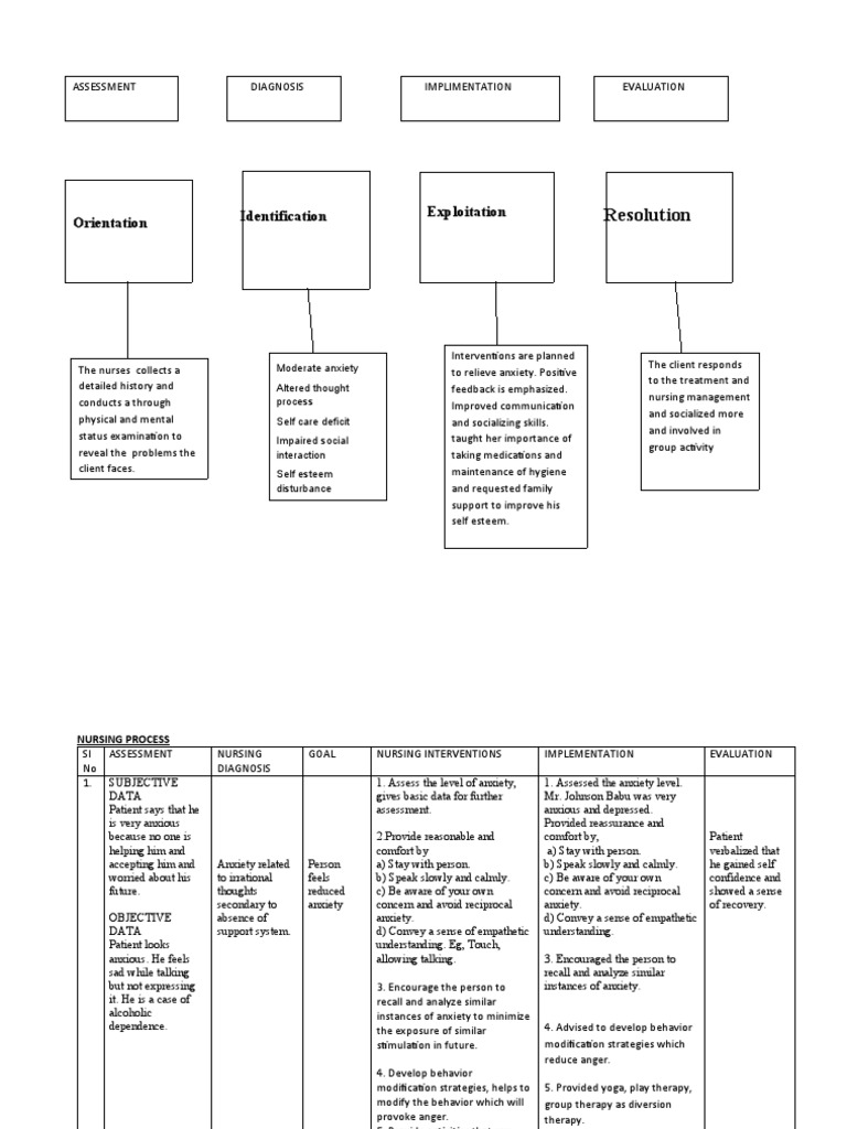 Alcoholism Care Plan | PDF | Anxiety | Delusion