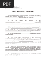 Affidavit of Arresting Officers | PDF | Affidavit | Government
