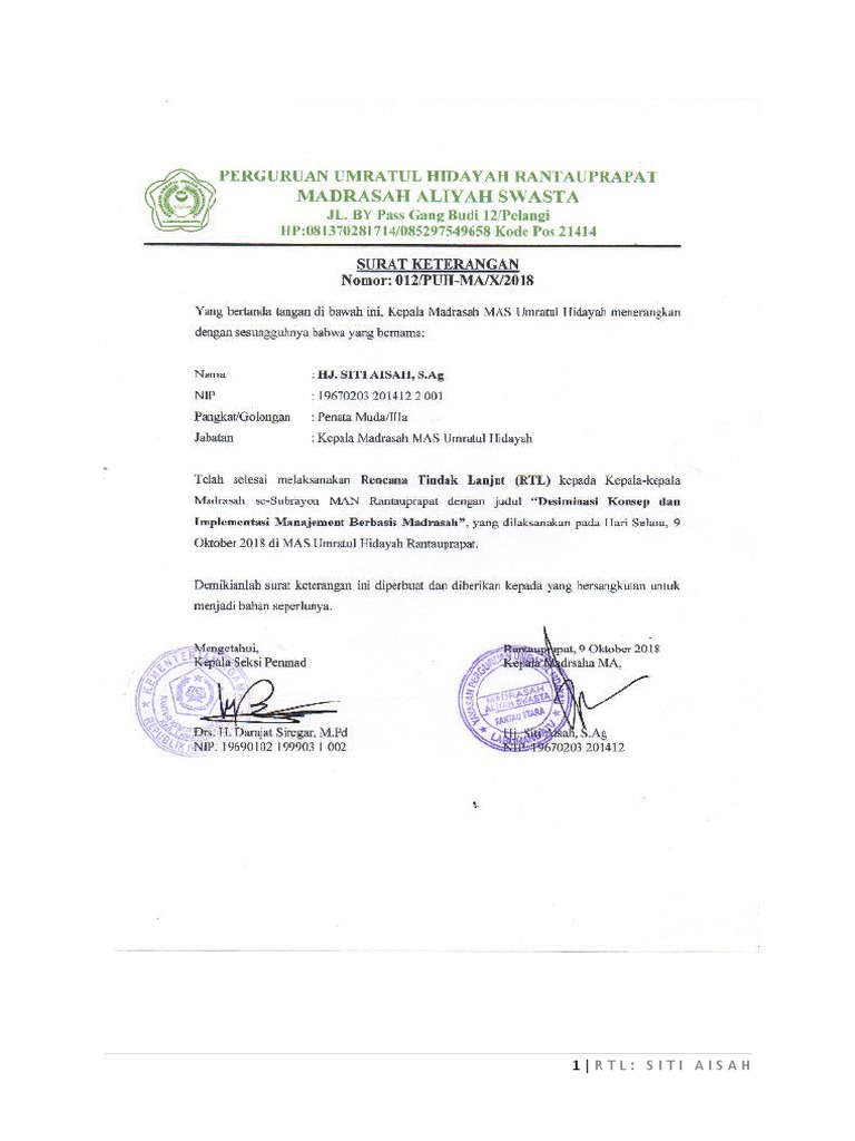 Isi RTL Dan Proposal | PDF