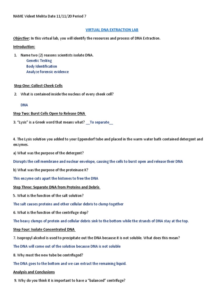 Objective: in This Virtual Lab, You Will Identify The Resources and ...