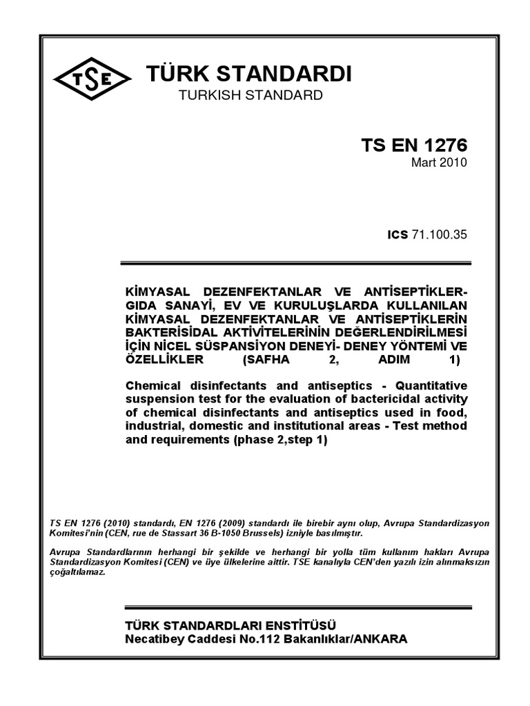 TS en 1276 PDF | PDF