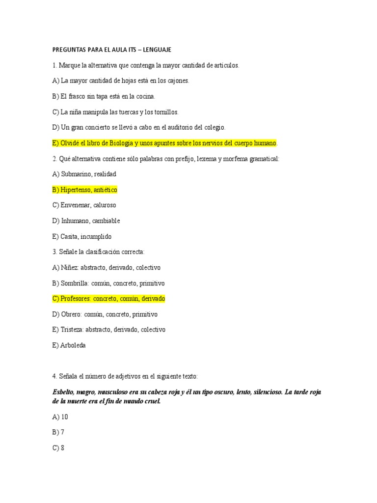 Palabras con lexema y morfema | PDF | Artes del Lenguaje y Comunicación