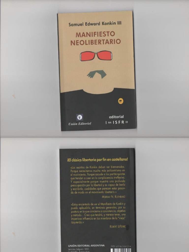El Manifiesto Neolibertario - Samuel Edward Konkin | PDF