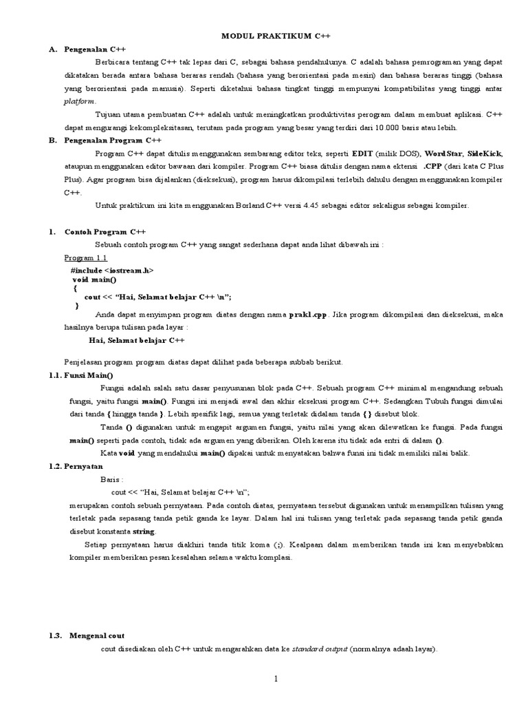 Materi Praktikum 2 | PDF