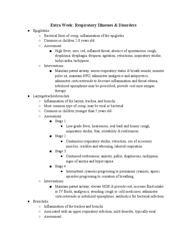 Extra Week | PDF | Cough | Respiratory Diseases