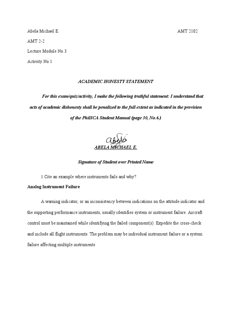 Analog Instrument Failure | PDF | Instrument Flight Rules | Visual ...