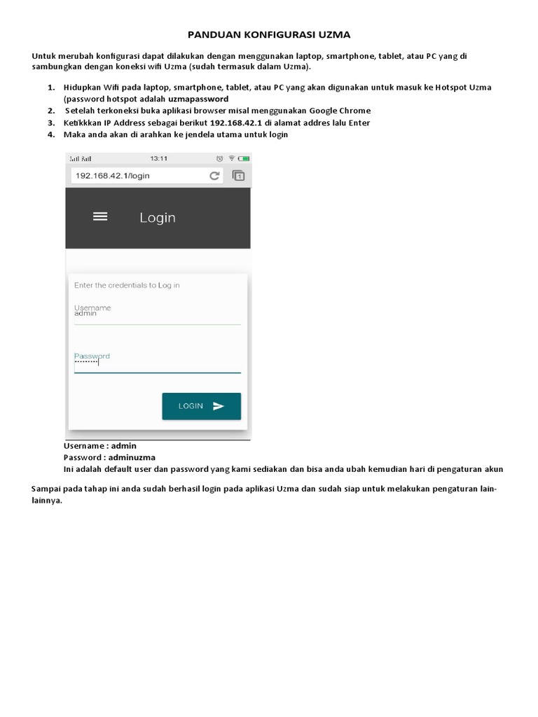 Mengatur Konfigurasi Uzma | PDF