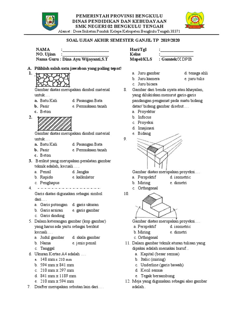 UAS Gamtek X Dpib | PDF