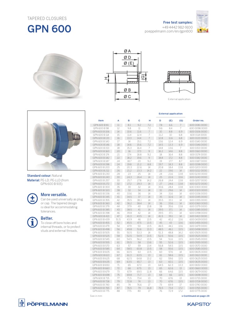 GPN 600 en PDF | PDF | Tools | Mechanical Engineering