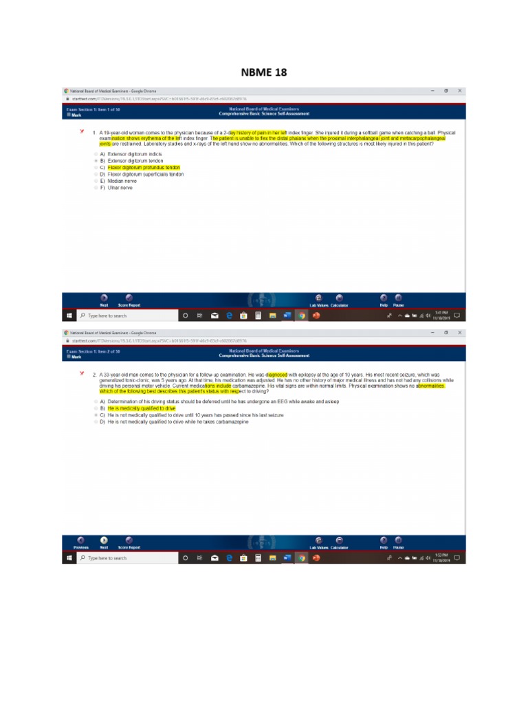 Nbme 18 | PDF