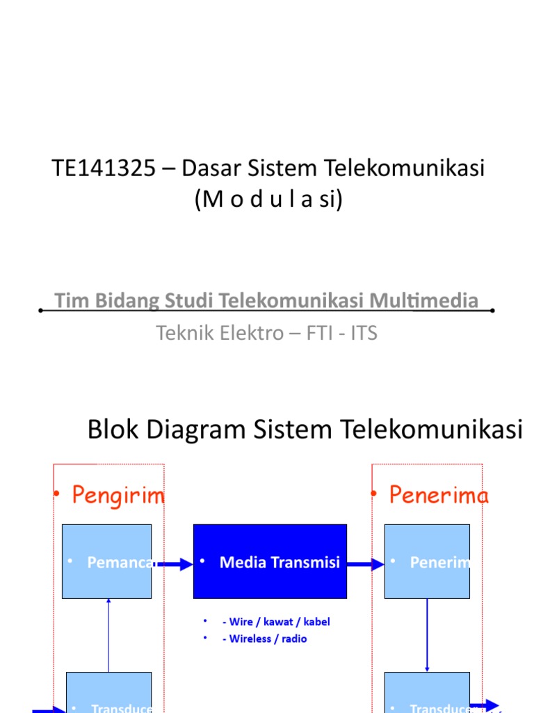 Modulasi Telekomunikasi Dasar | PDF