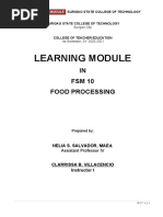 Syllabus Food Processing | PDF