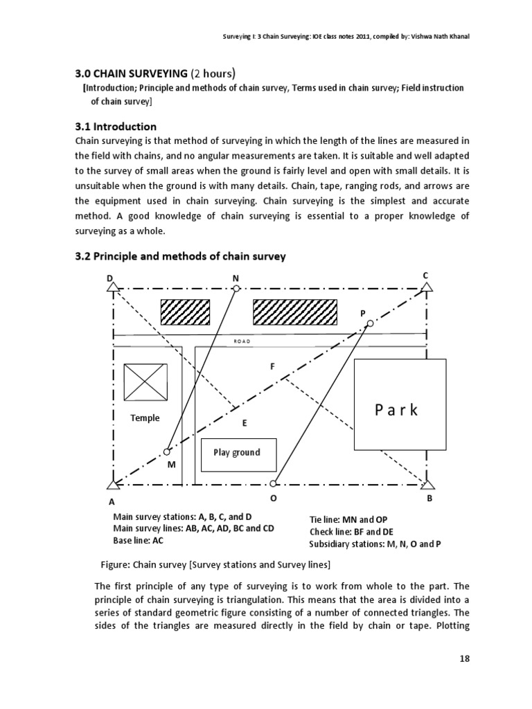 3 Chain Surveying | PDF | Surveying | Observational Error