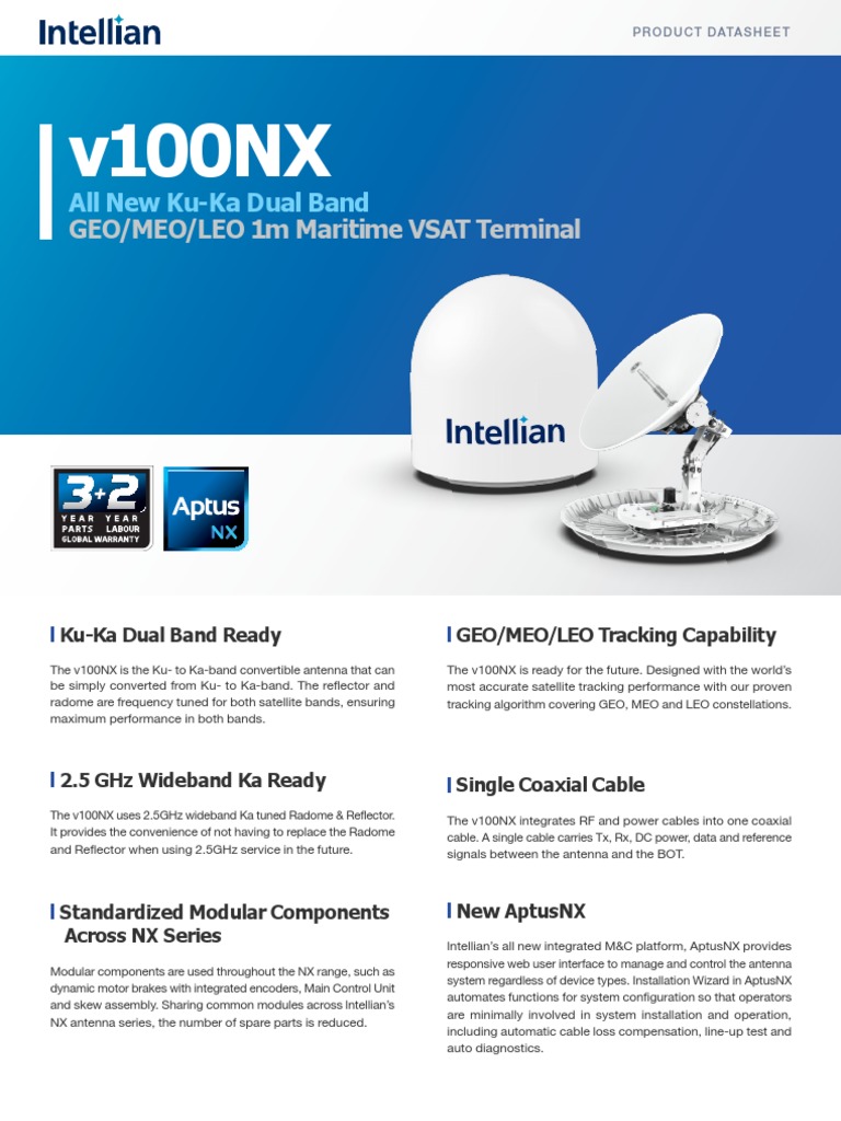 All New Ku-Ka Dual Band: GEO/MEO/LEO 1m Maritime VSAT Terminal | PDF ...