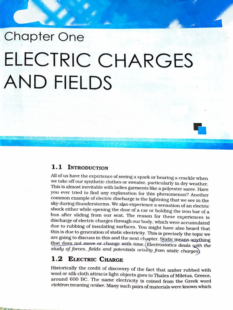 Physics Class 11 TH | PDF | Electric Charge | Electromagnetism