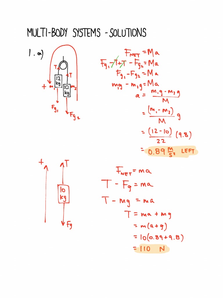 Multi Body Systems Solutions | PDF