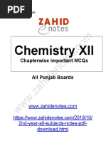 Adamjee Chemistry Notes | PDF