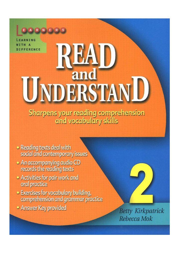 Read and Understand 2 | PDF