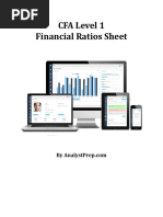 CFA Level 1 Financial Ratios Cheat Sheet 1728410311 | PDF | Dividend ...